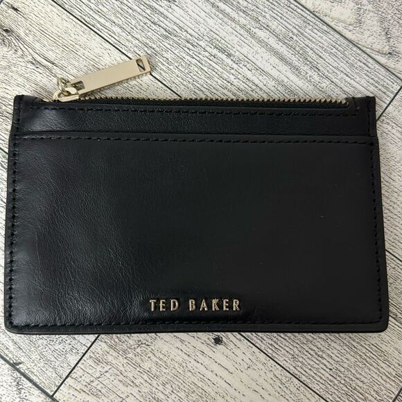 Ted Baker | Bags | Ted Baker Black Leather Cardwallet | Poshmark